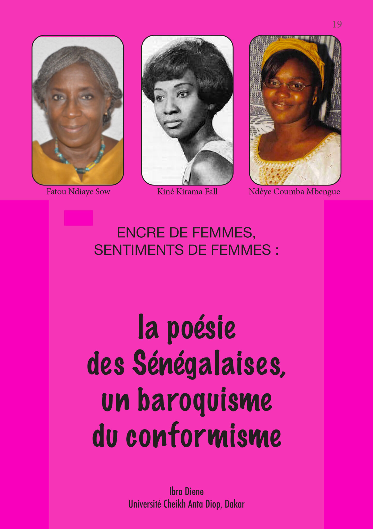 Encre de femmes, sentiments de femmes : la poésie des Sénégalaises, un ...